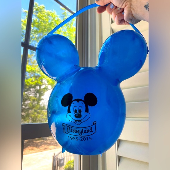 Disney | Other | Disneyland Blue Mickey Balloon Popcorn Bucket | Poshmark